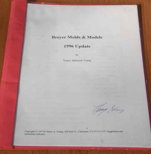 Breyer Reference Material Page 3